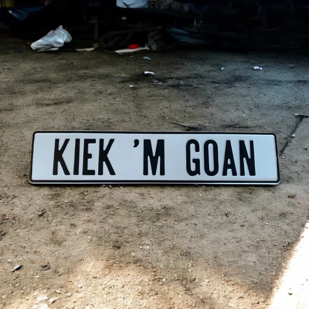 Kiek 'm Goan Kentekenplaat | Speciaal Voor Boeren Op Trekker