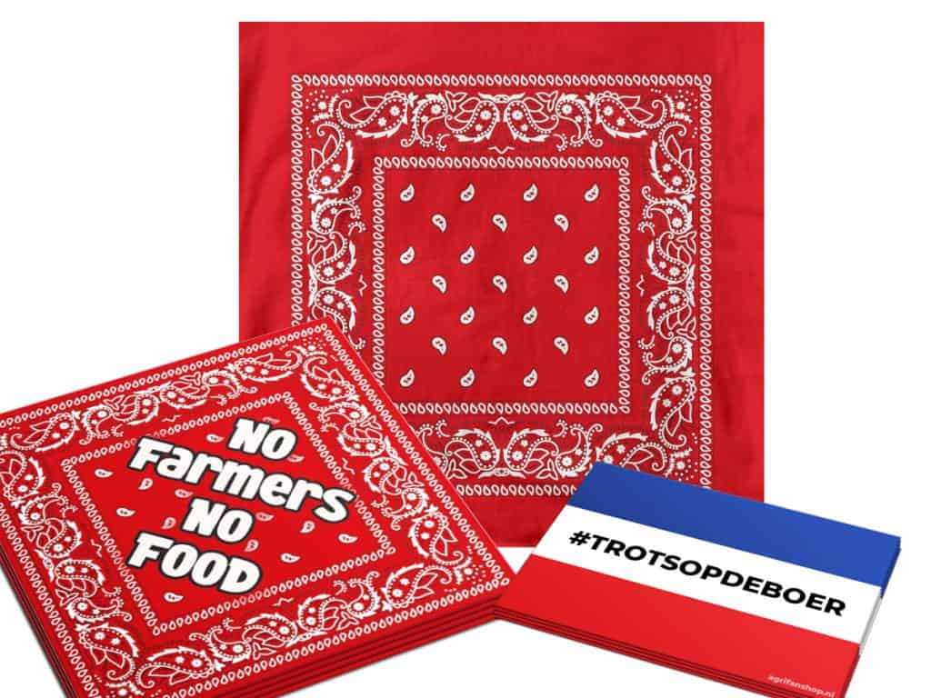 TROTS | Actiepakket - Boeren Stickers + Boerenzakdoek