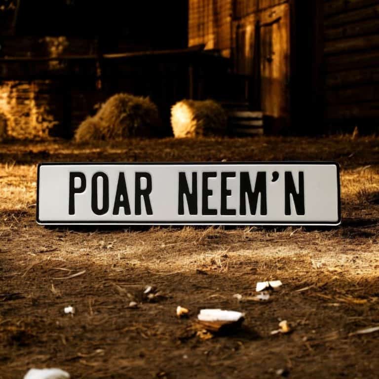 Poar Neem'n | Kentekenplaat - Agrifanshop | Artikelen Voor Boeren