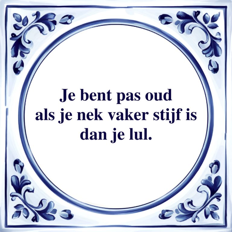Vaker Stijf Is Dan Je Lul | Tegeltje - Agrifanshop | Artikelen Voor Boeren